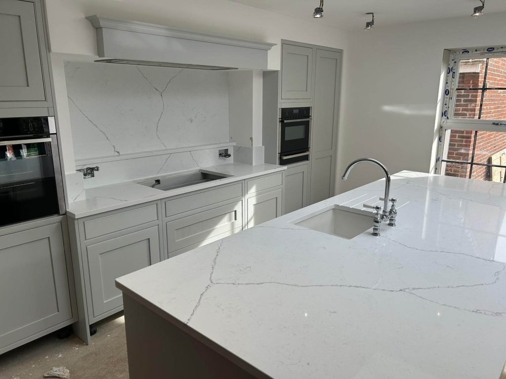 Avalanche Quartz Worktops and Cladding - PD Granite